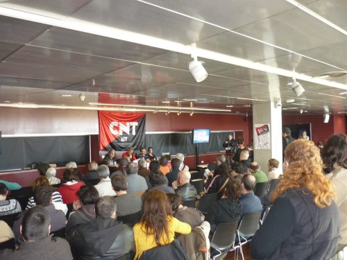 [Fotos] Presentación del centenario de la CNT en Barcelona