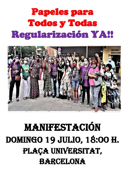 19J: Movilizaciones: No es caridad, es justicia social. Regularización YA! 19J: Movilizaciones: No es caridad, es justicia social. Regularización YA!